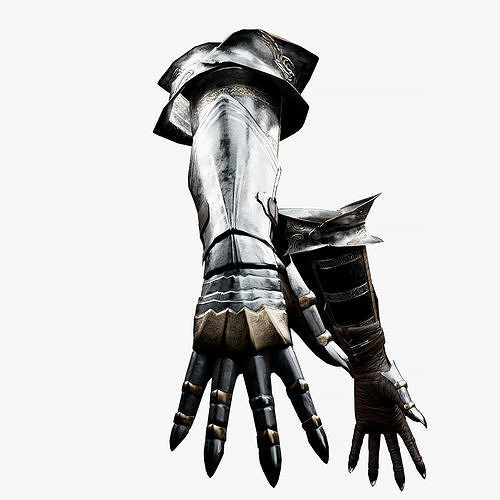 3D model Female Knight Hand And Wrist armor LowPoly VR / AR / low-poly ...