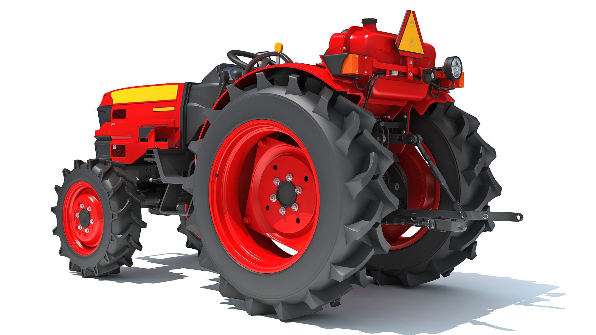 Farm Tractor 3D model | CGTrader