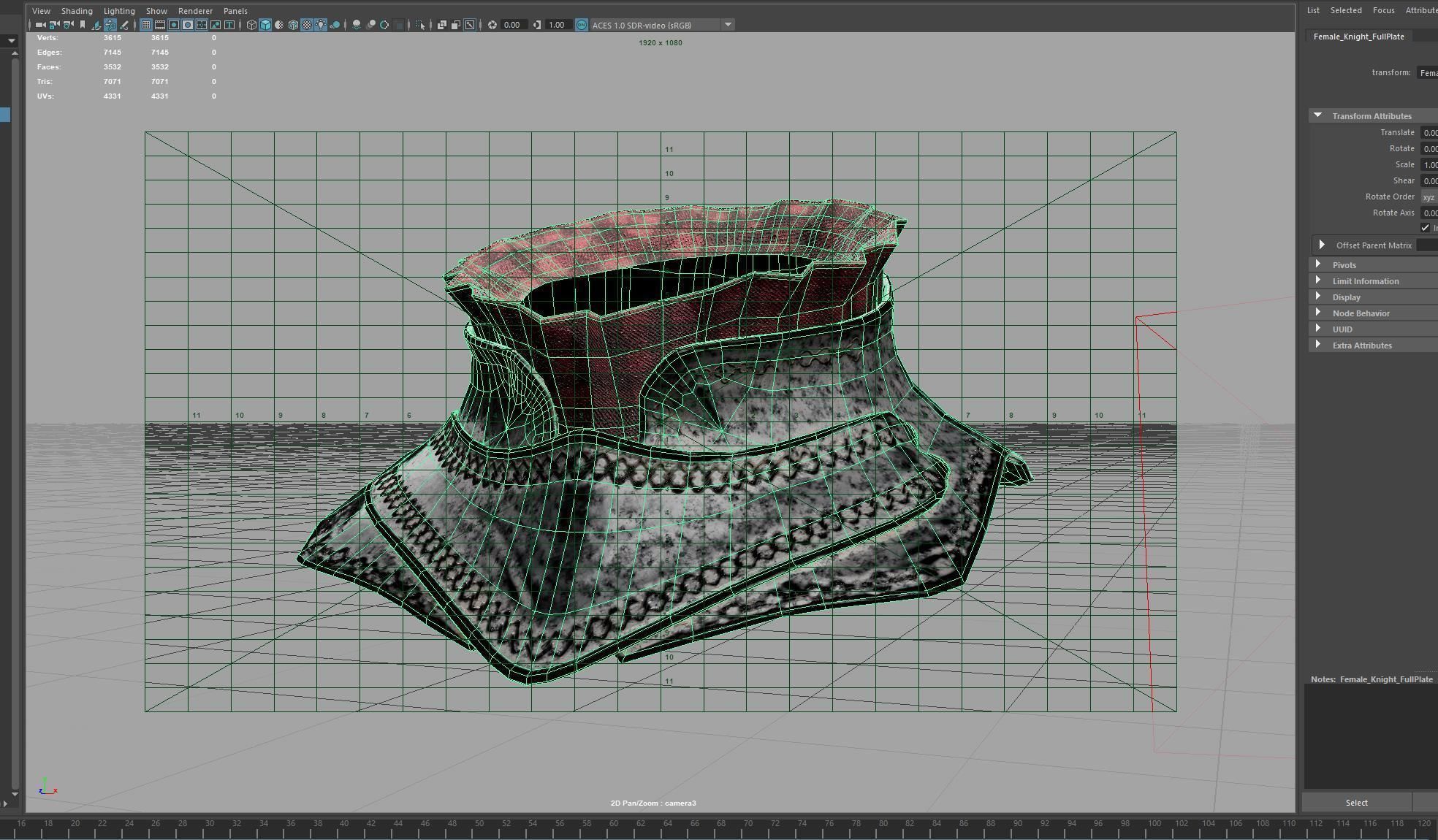 3D model Female Knight Neck LowPoly VR / AR / low-poly | CGTrader