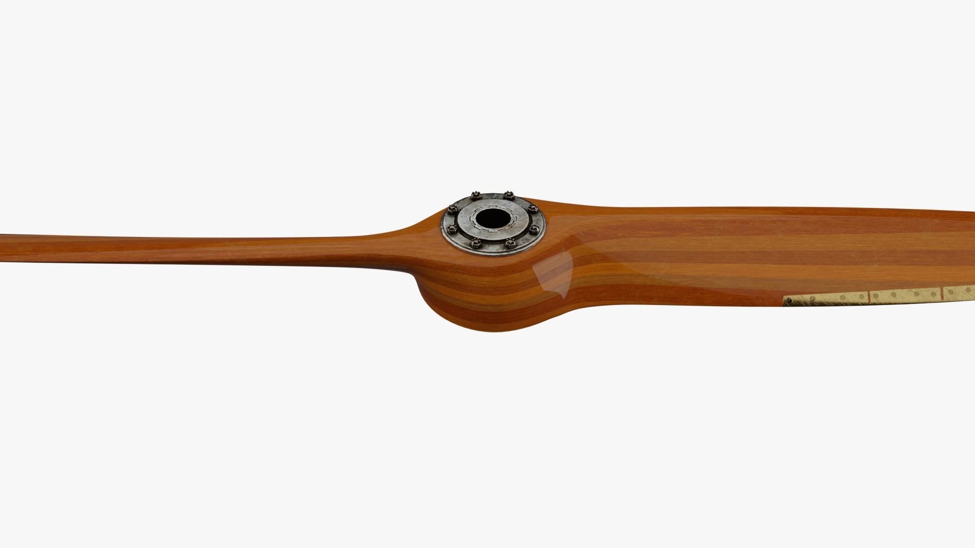 Antique aircraft wooden propeller with hub 3D model | CGTrader