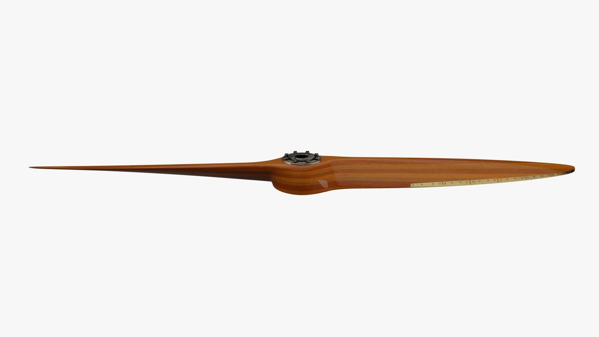 Antique aircraft wooden propeller with hub 3D model | CGTrader