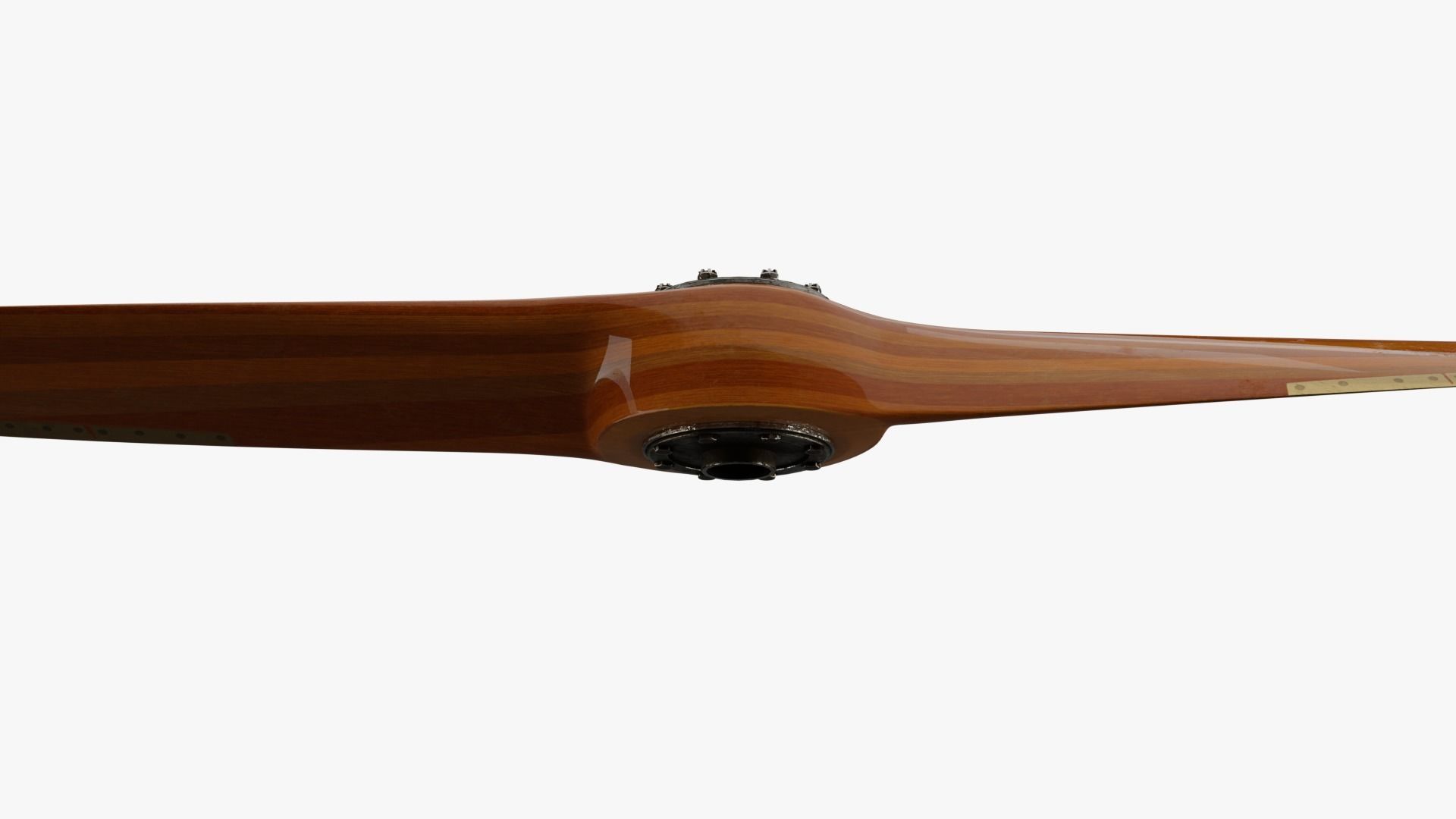 Antique aircraft wooden propeller with hub 3D model | CGTrader
