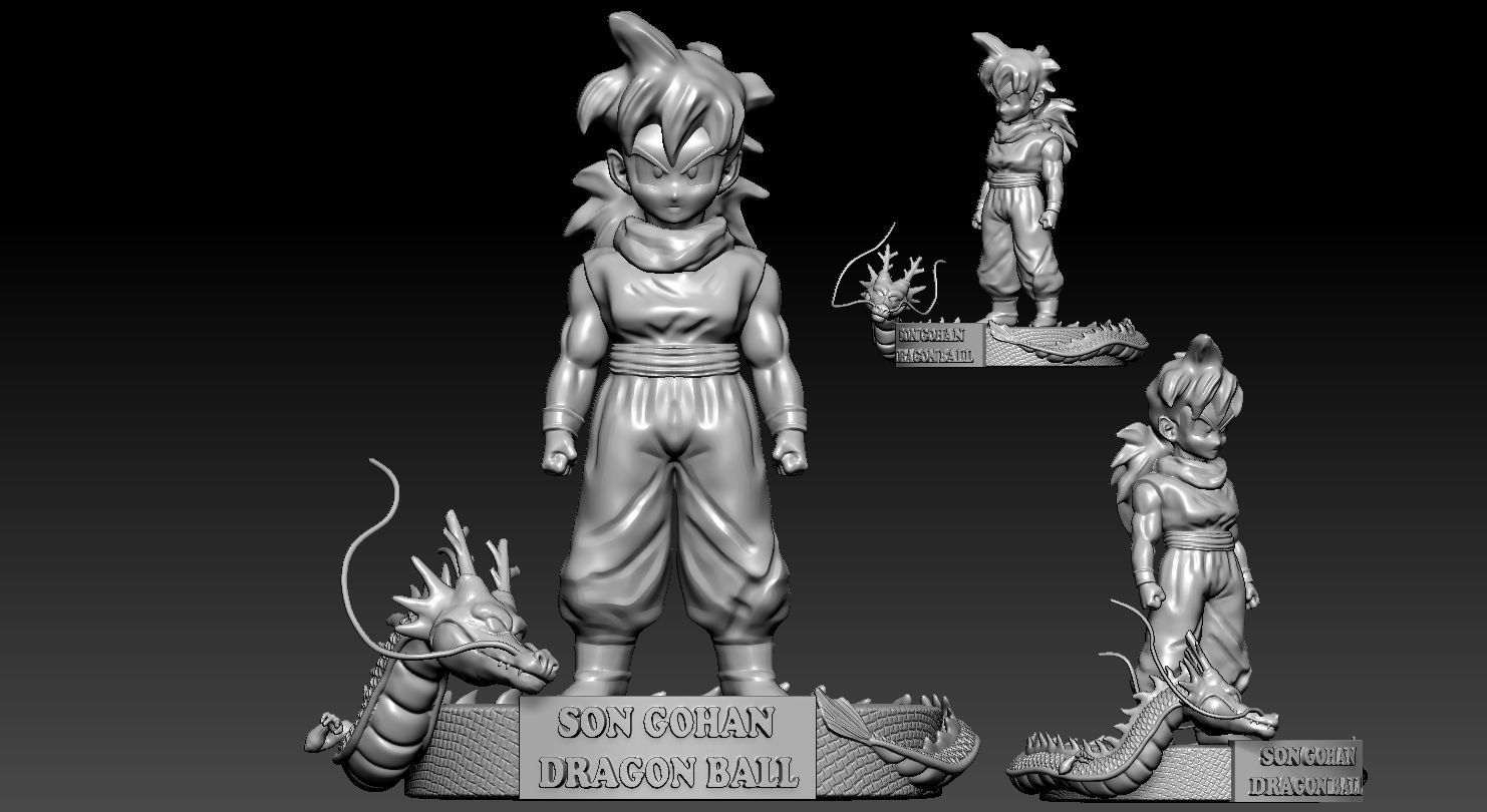 Son Gohan 3D model animated | CGTrader