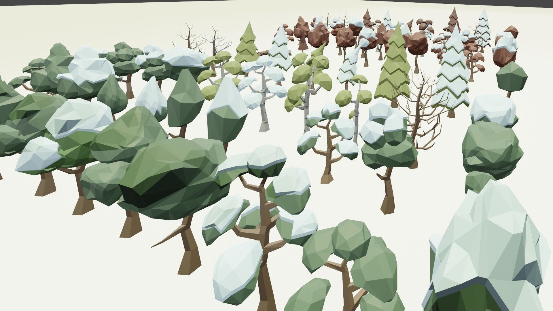 3D model Package of LowPoly trees VR / AR / low-poly | CGTrader