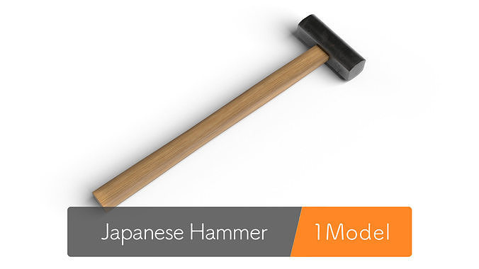 Japanese Hammer 3D model | CGTrader