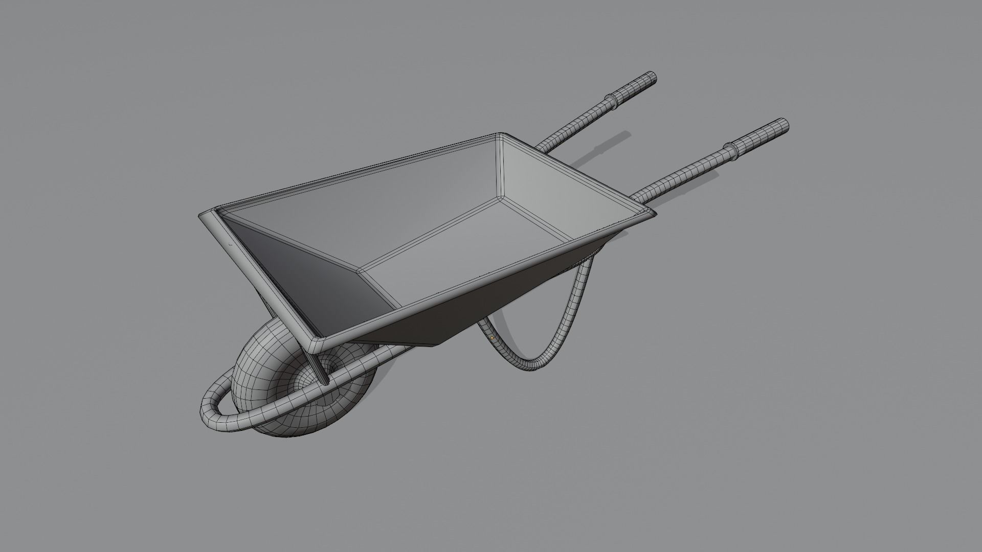 FREE Wheelbarrow Low Poly Model PBR free VR / AR / low-poly 3D model ...