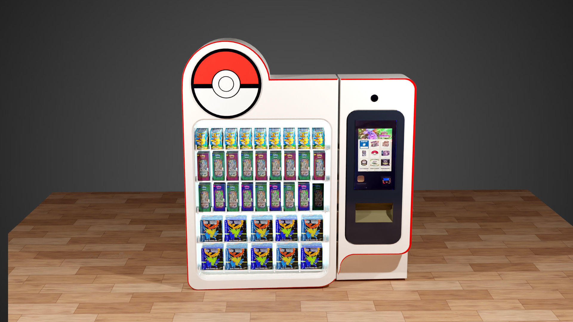 3D model Pokemon Vending Machine VR / AR / low-poly | CGTrader