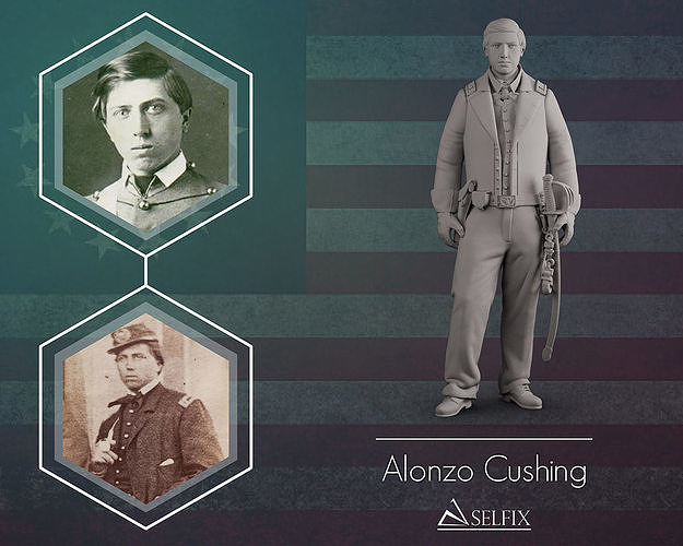 Alonzo Cushing sculpture 3D model 3D printable | CGTrader