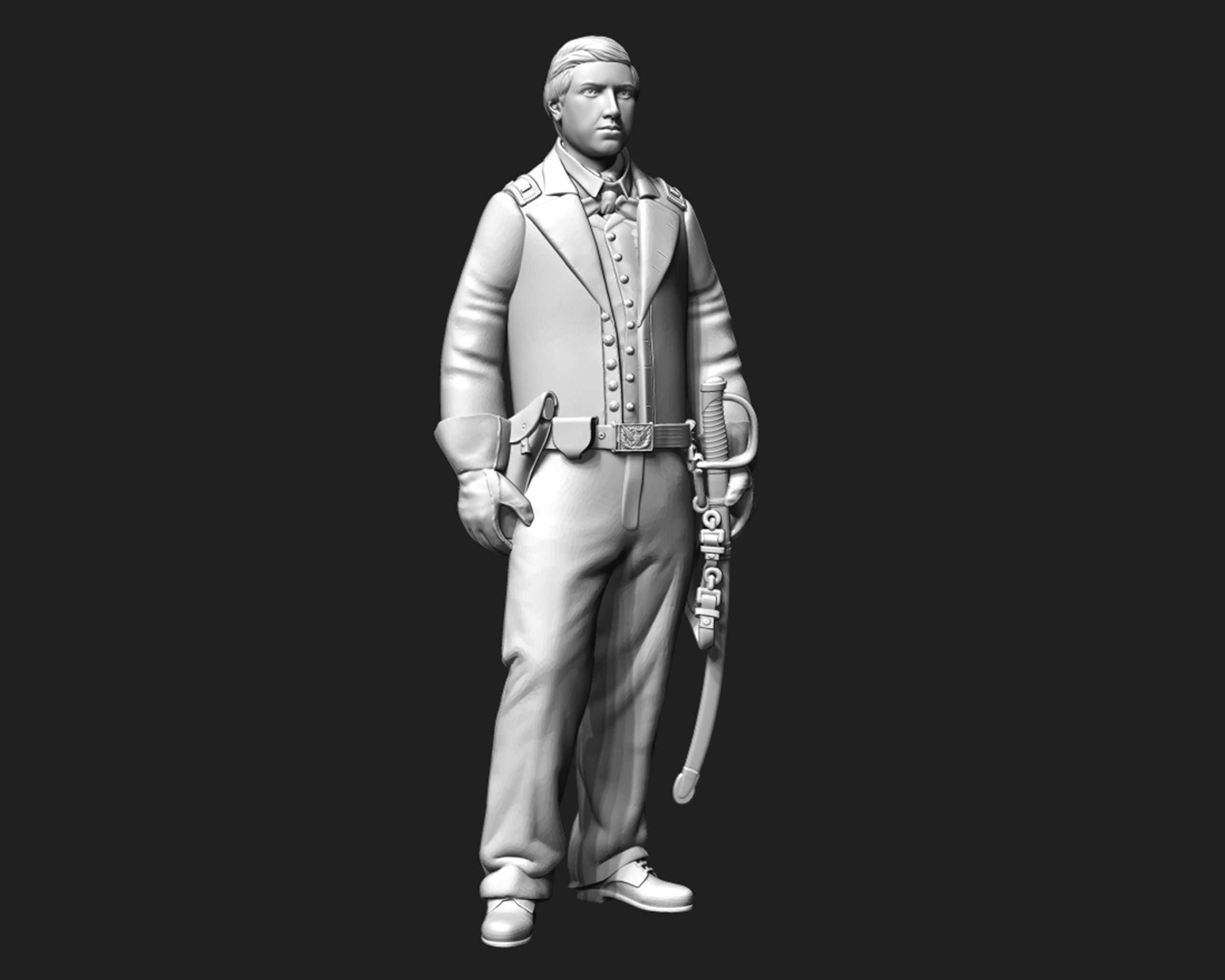 Alonzo Cushing sculpture 3D model 3D printable | CGTrader