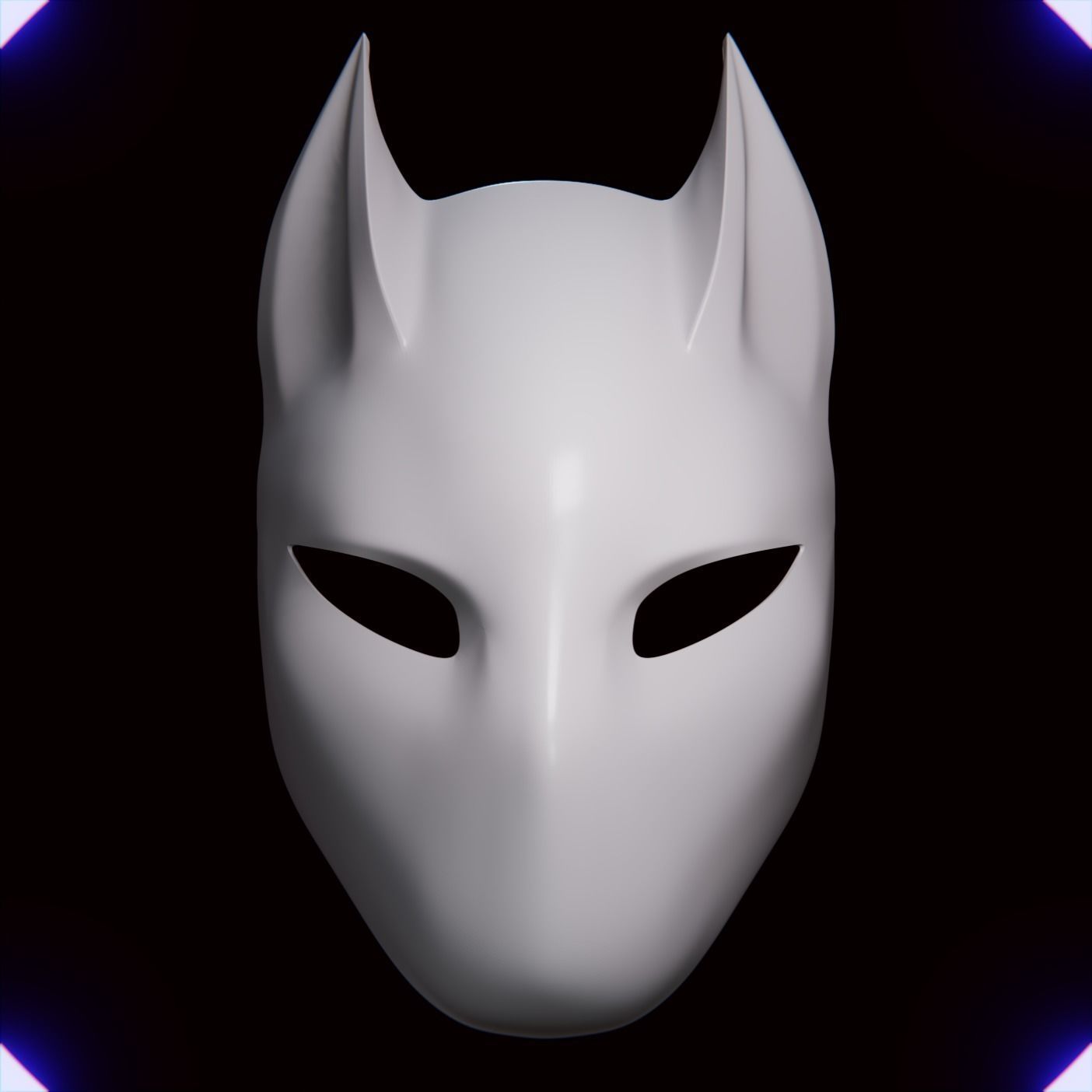 KITSUNE DEMON FOX MASK MASCARA DE ZORRO KITSUNE 5 3D model 3D printable ...