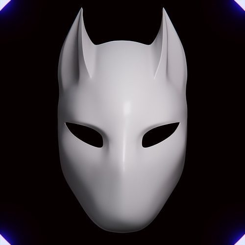 Kitsune Demon Fox Mask Mascara De Zorro Kitsune 5 3d Model 3d Printable Cgtrader