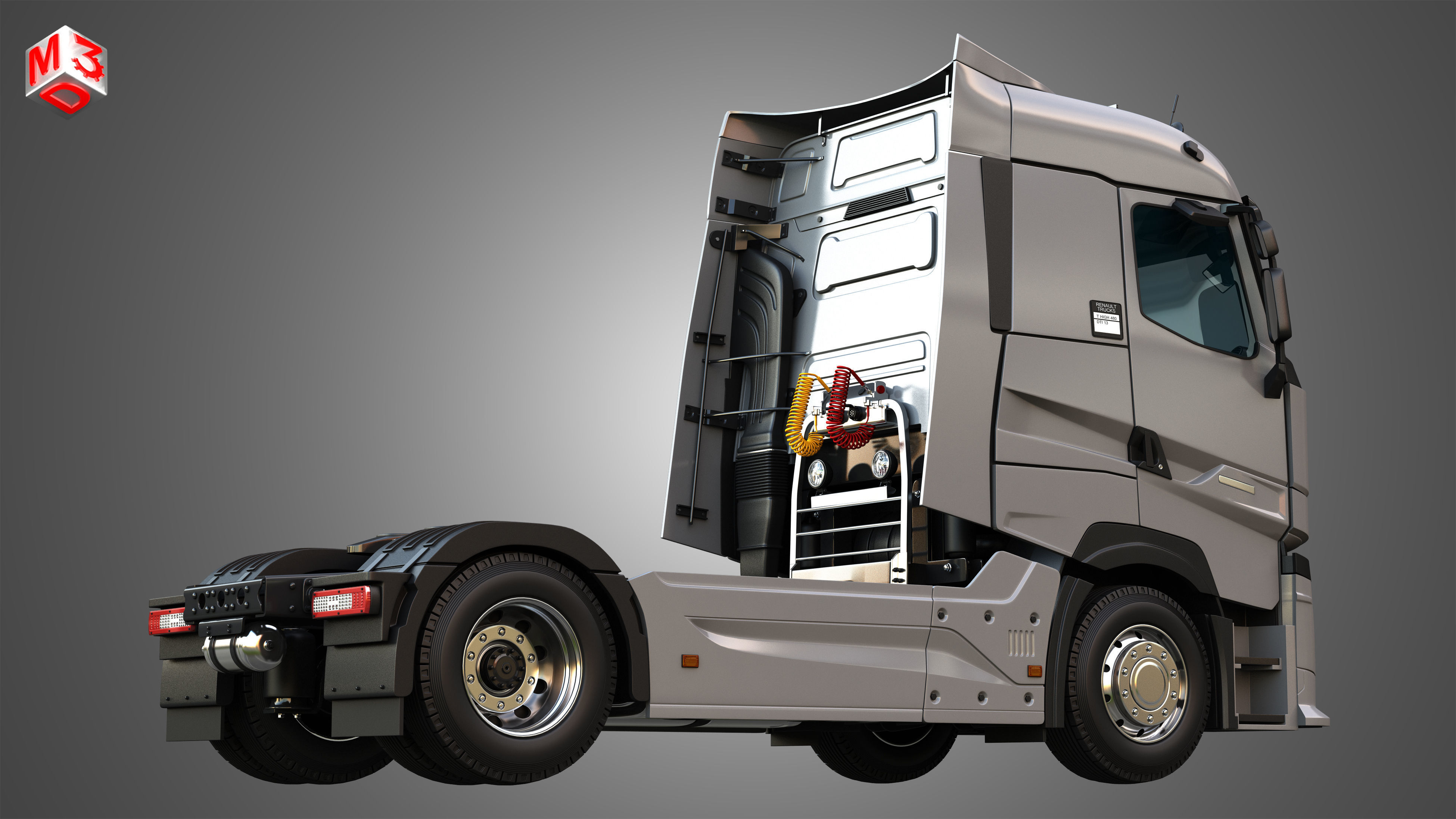 T520 - High Range Truck - Single Axle - Standard Version 3D model | CGTrader