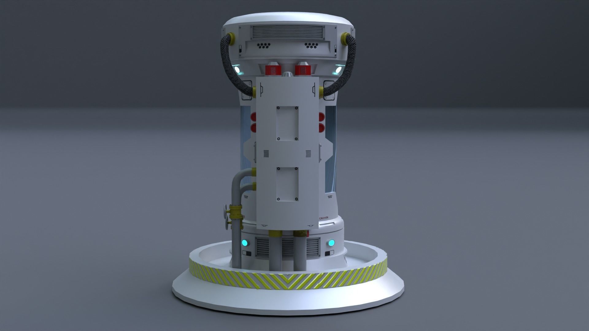 3D model Sci-Fi Cryopod - Capsule VR / AR / low-poly | CGTrader