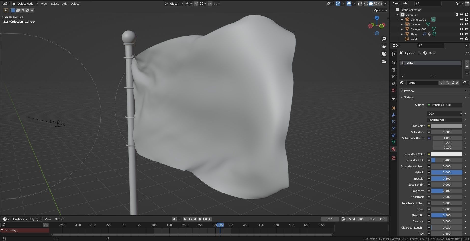 Animated Monaco Flags 3D model animated | CGTrader