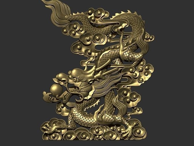dragon statue of 3D model 3D printable | CGTrader