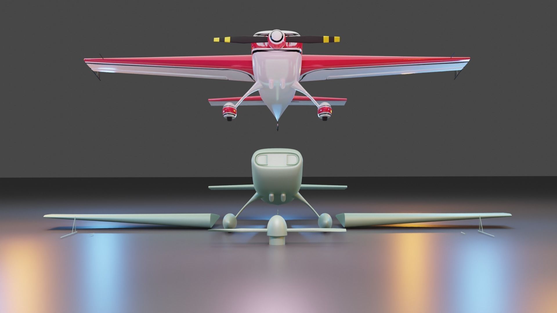 Plane - 3D print model two airplanes 3D model 3D printable | CGTrader