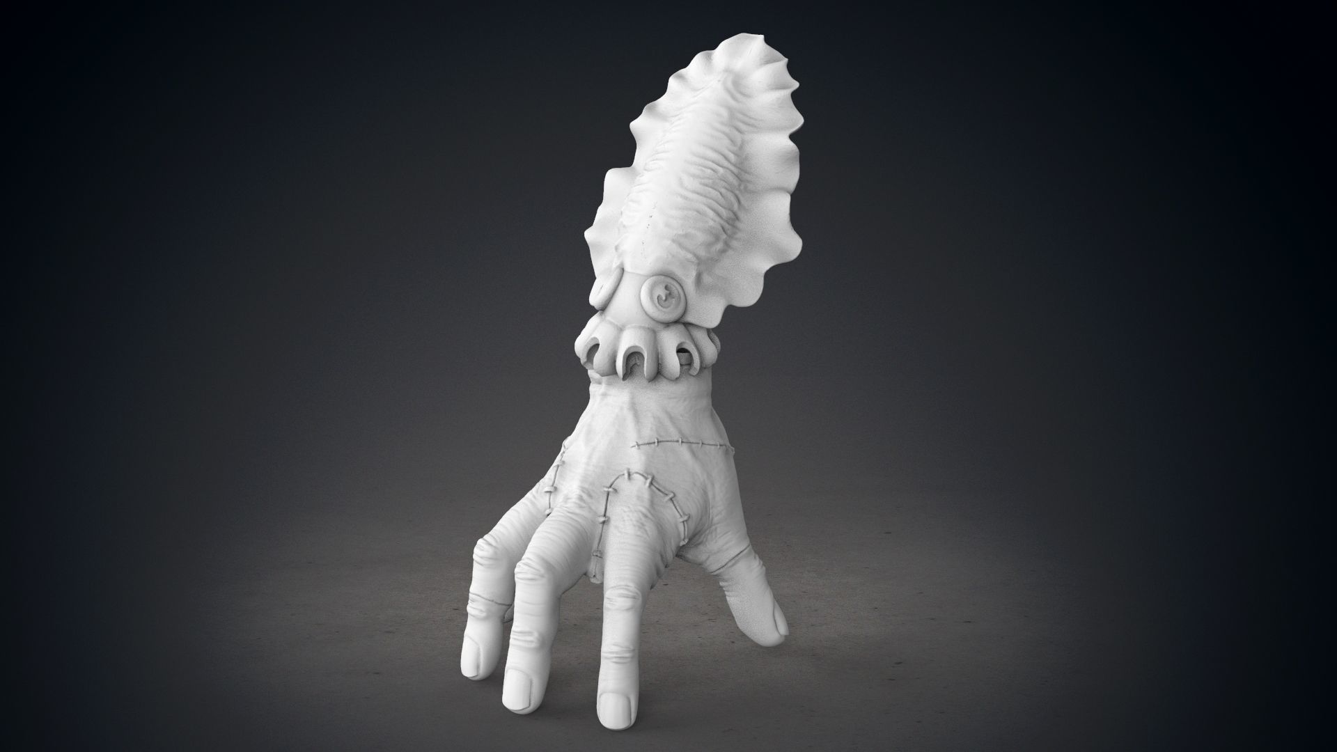 Hand Thing with squid head unforgettable piece 3D model 3D printable ...