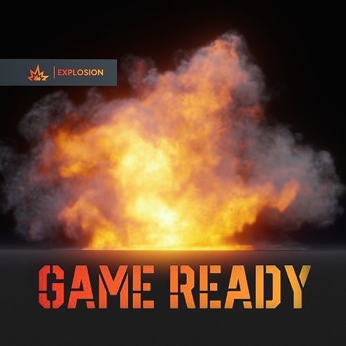 3D model 3D Game Ready Explosion exploding fireball VR / AR / low-poly ...