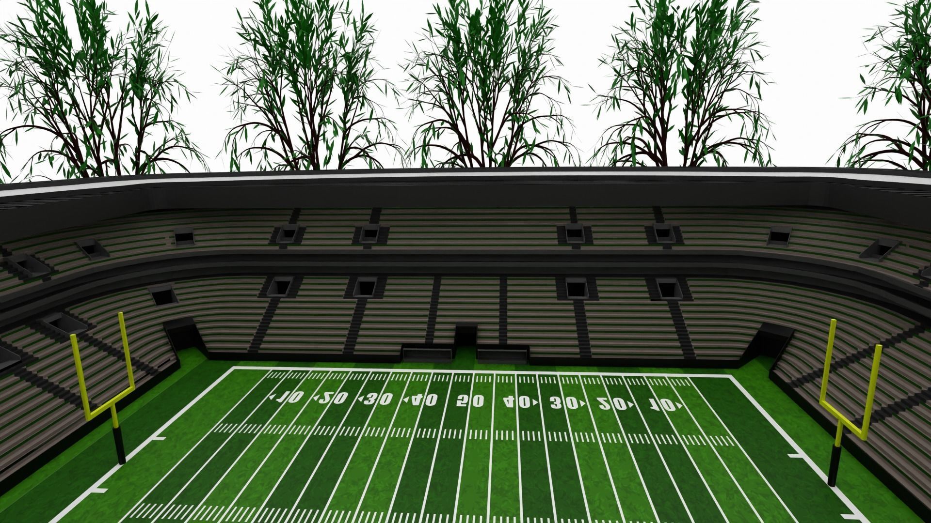 American football stadium 3D model | CGTrader