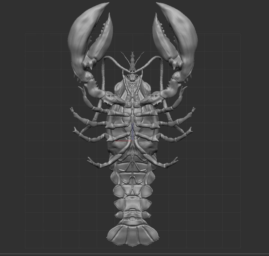 Lobster Highpoly 3D model 3D printable | CGTrader