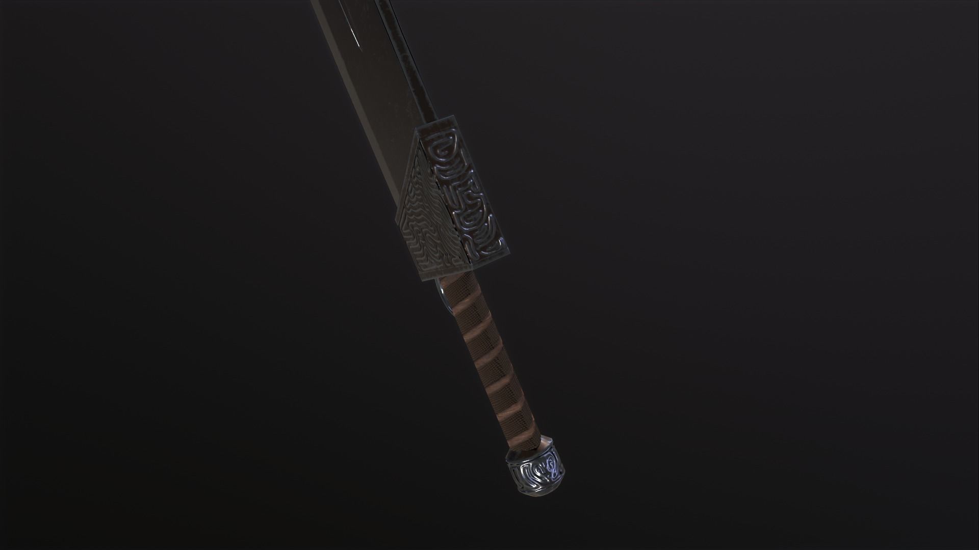 3D model Fantasy Broadsword PBR VR / AR / low-poly | CGTrader
