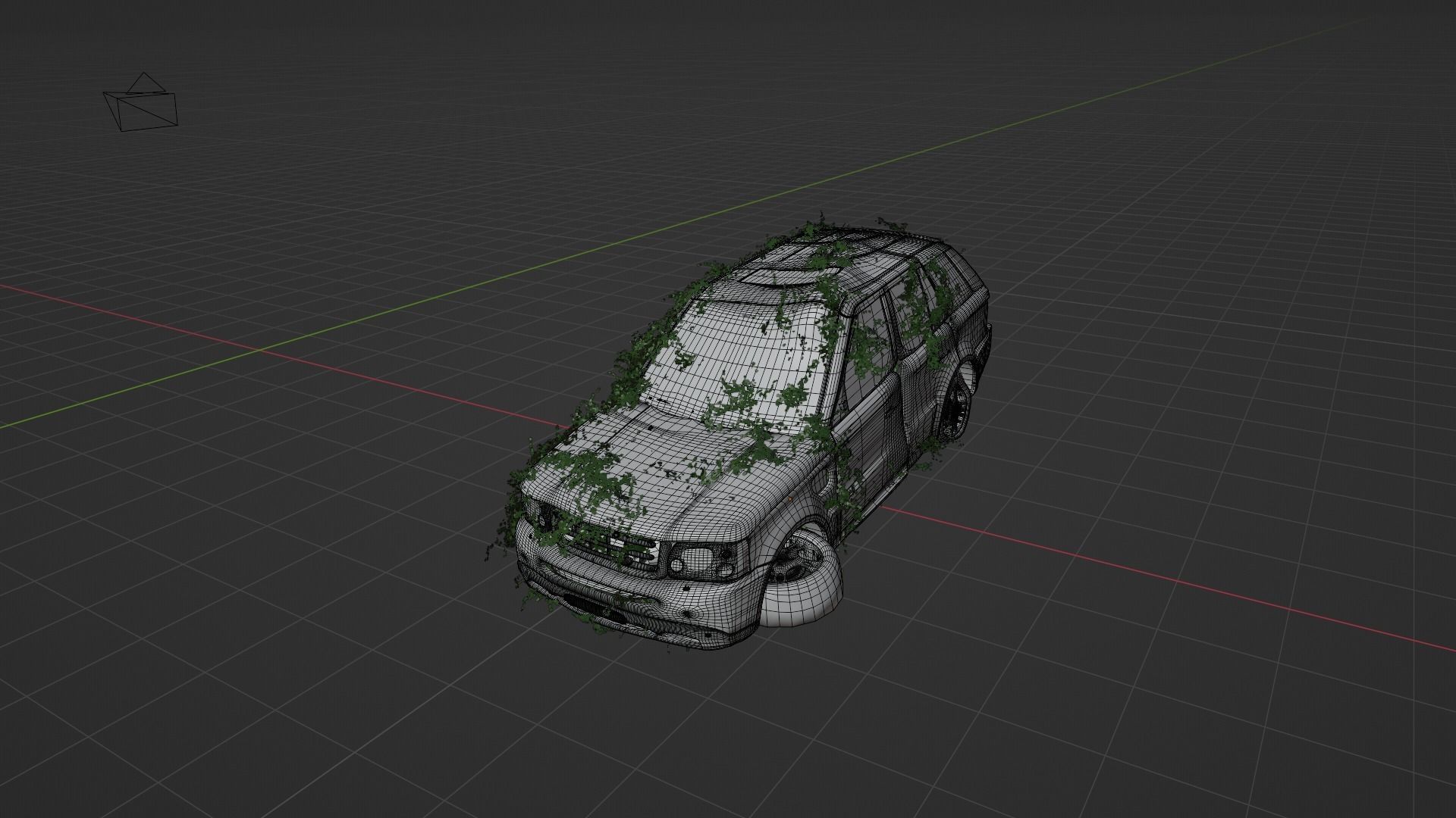 Damaged Rusted Car 3D model | CGTrader