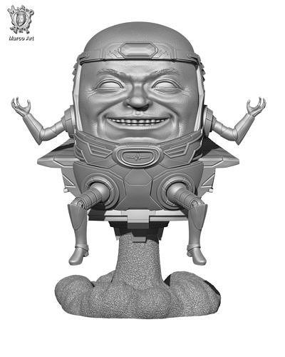 Marvel Modok 3D model 3D printable | CGTrader