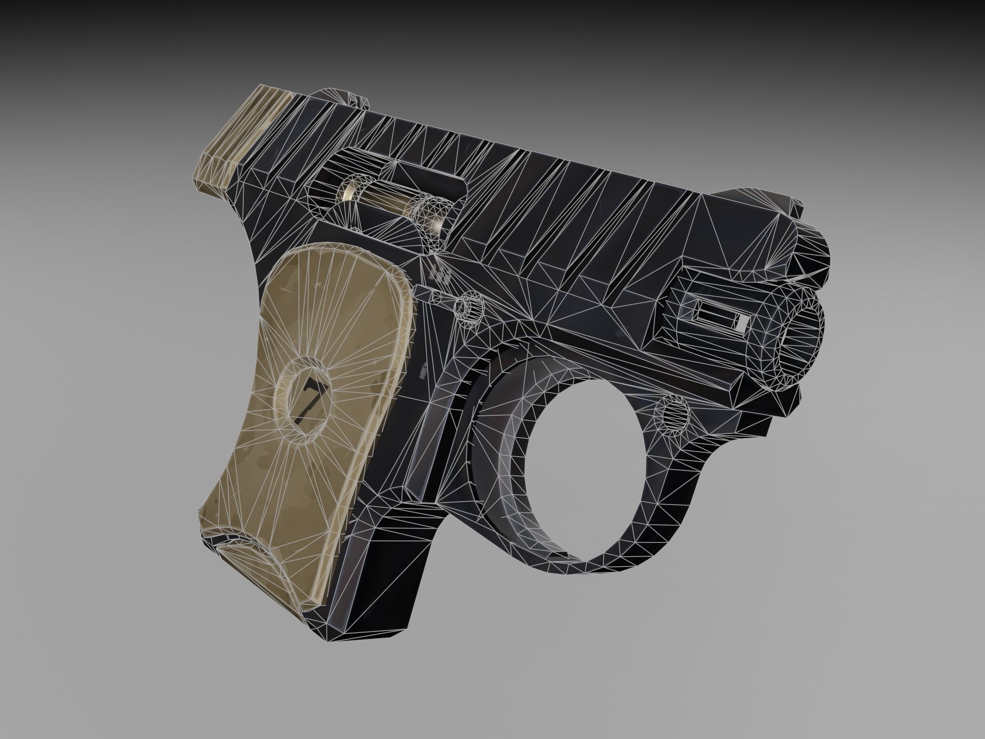 3D model Stylized pistol VR / AR / low-poly | CGTrader