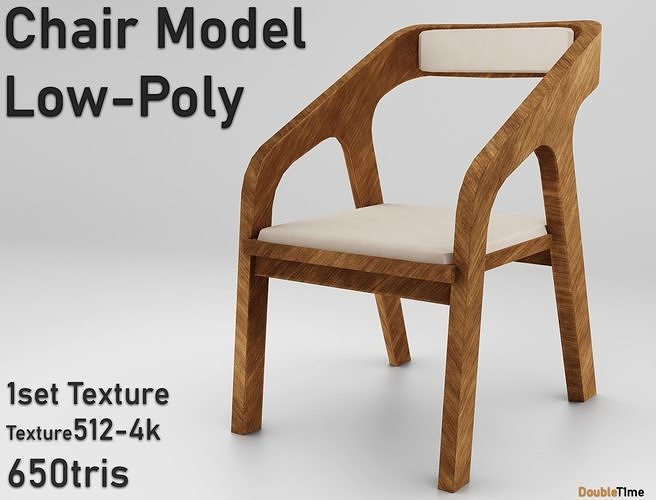 3D model Chair Low poly VR / AR / low-poly | CGTrader