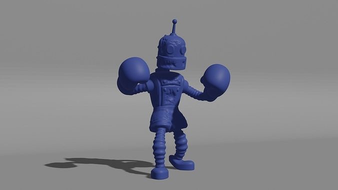 robo-boxing robot with boxing gloves free 3D model 3D printable | CGTrader