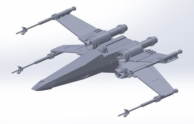 X-Wing 65 star wars 3D model 3D printable | CGTrader