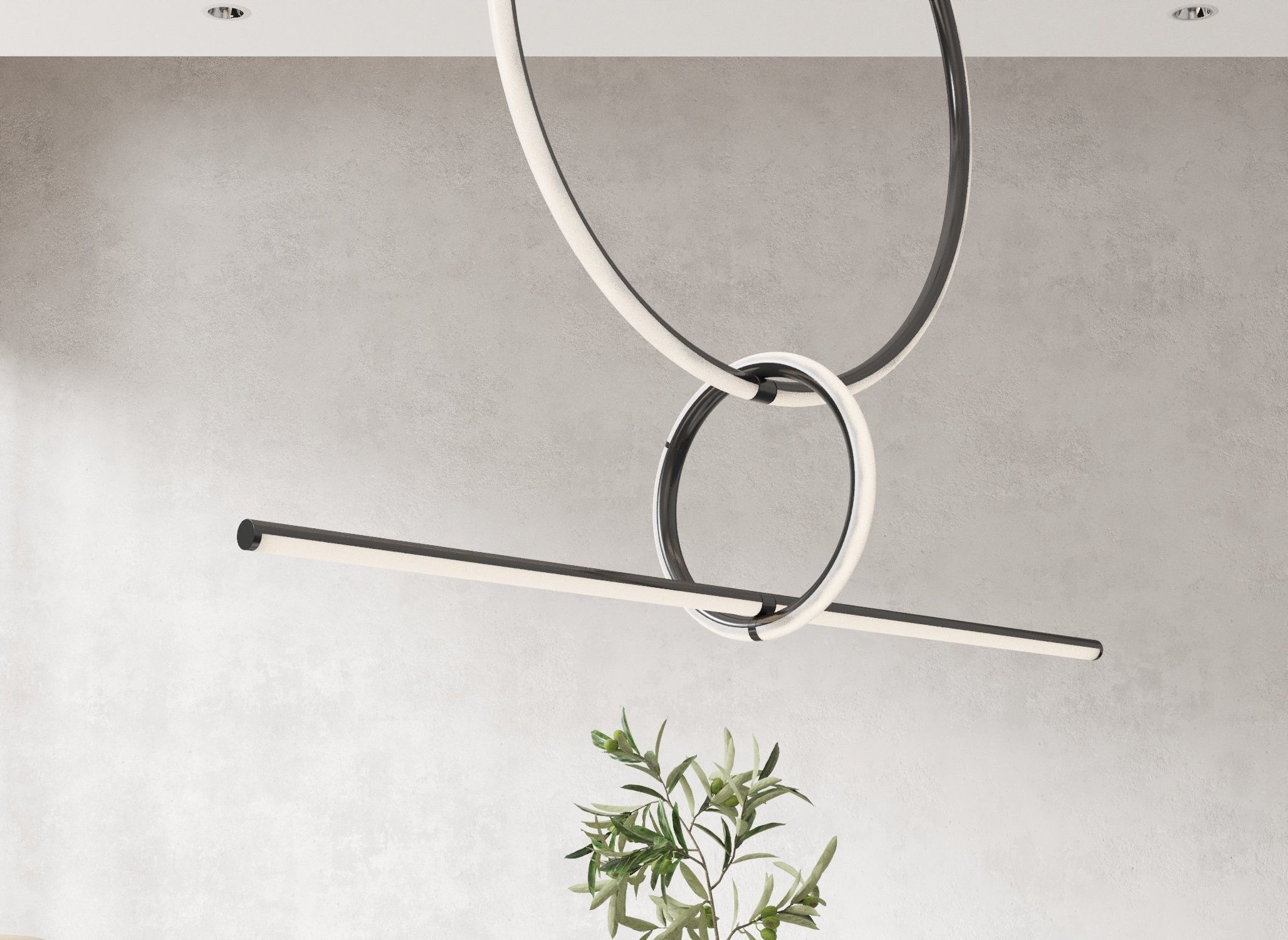 Flos Arrangement line - Pendant Light 3D model rigged | CGTrader
