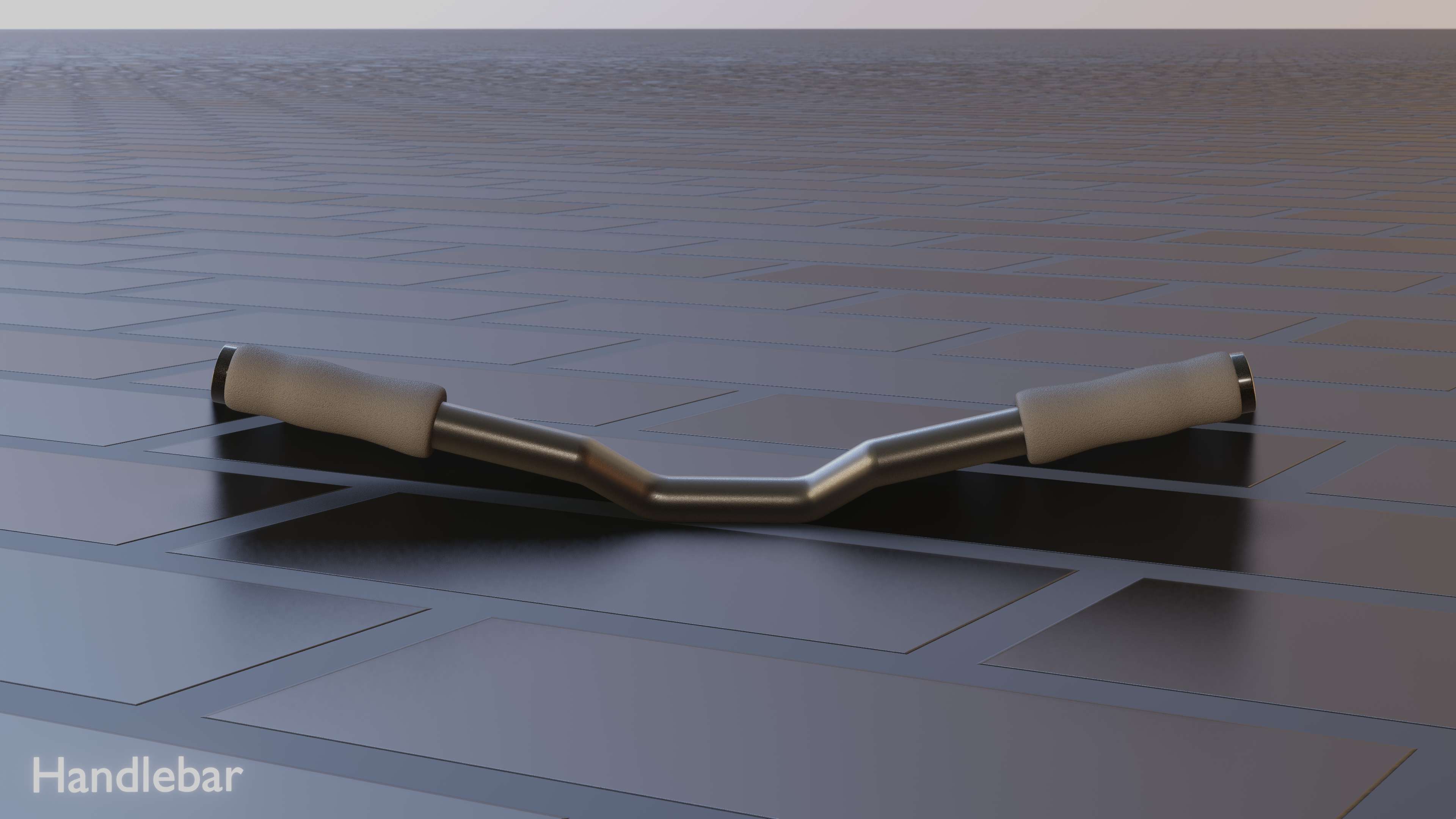 E-Scooter Handlebar with procedural PBR material setup 3D model | CGTrader