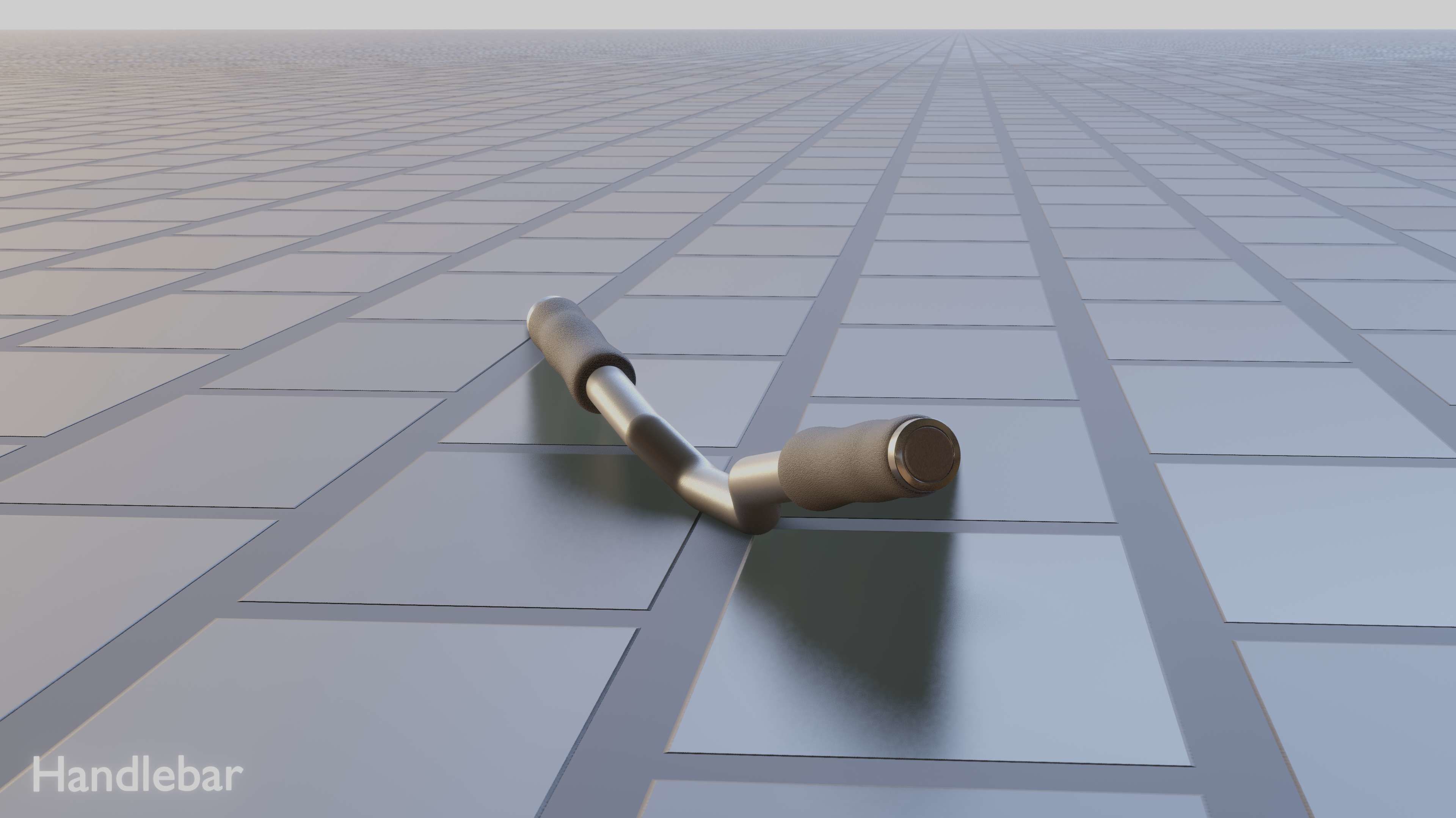 E-Scooter Handlebar with procedural PBR material setup 3D model | CGTrader