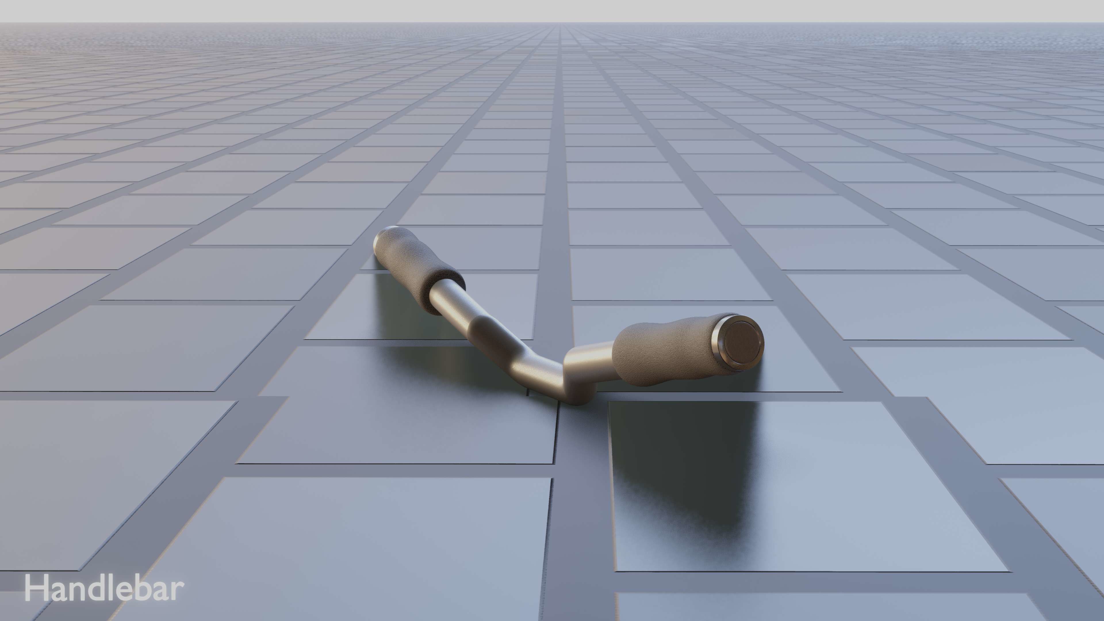 E-Scooter Handlebar with procedural PBR material setup 3D model | CGTrader