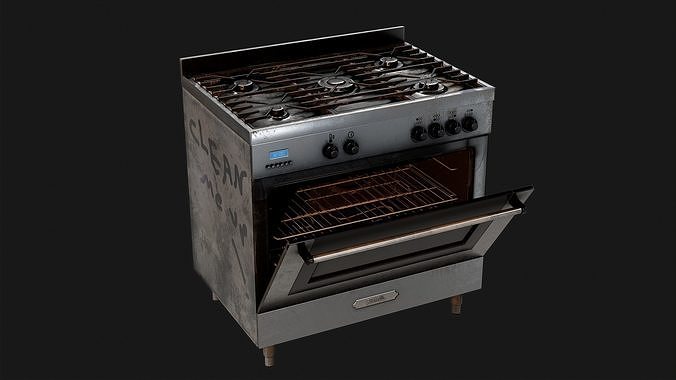 3D model Gas Stove - Game ready props VR / AR / low-poly | CGTrader