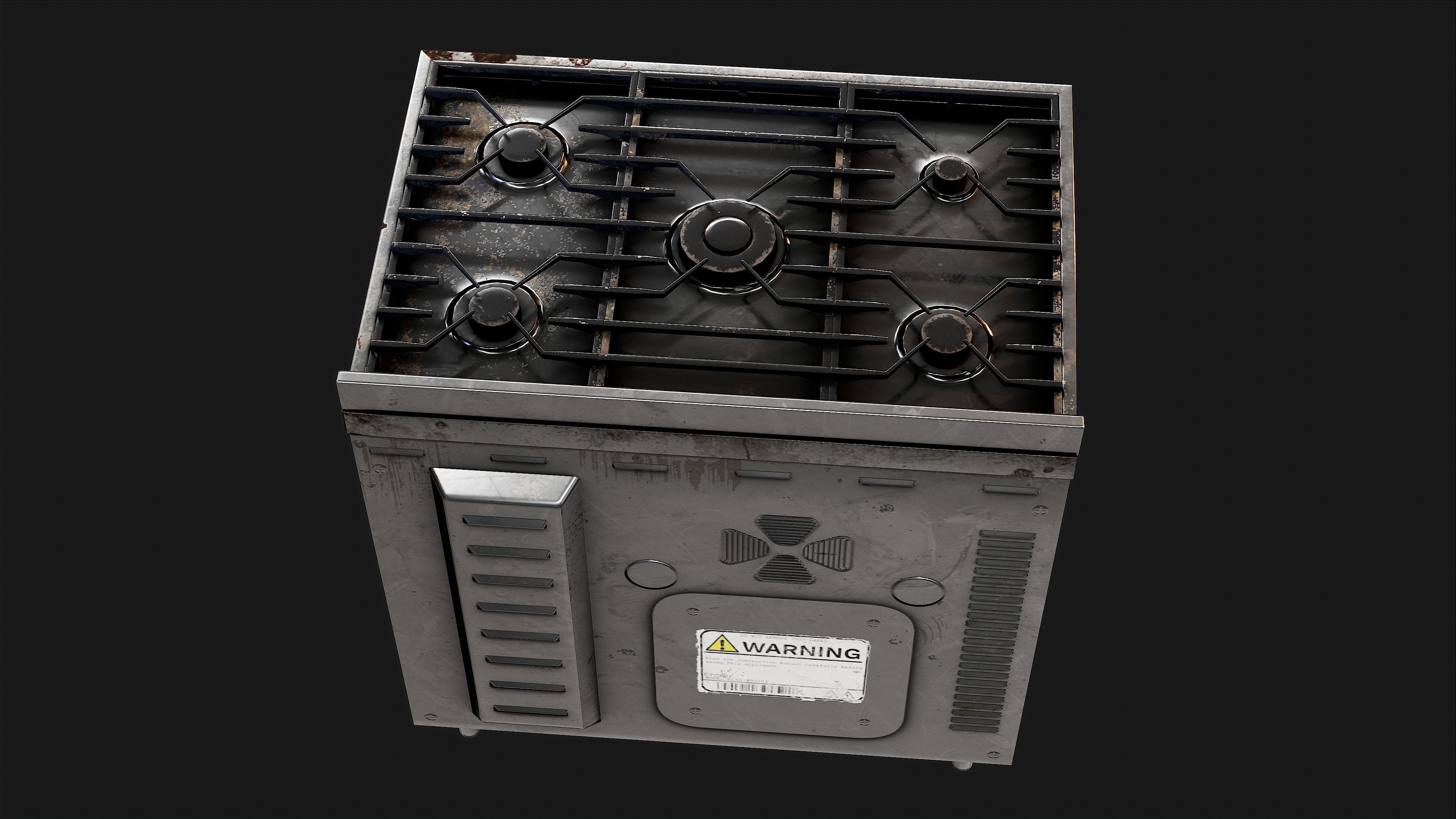 3D model Gas Stove - Game ready props VR / AR / low-poly | CGTrader