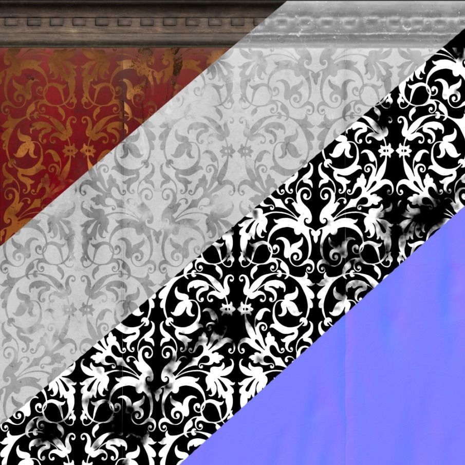 Victorian Wallpaper Texture | CGTrader