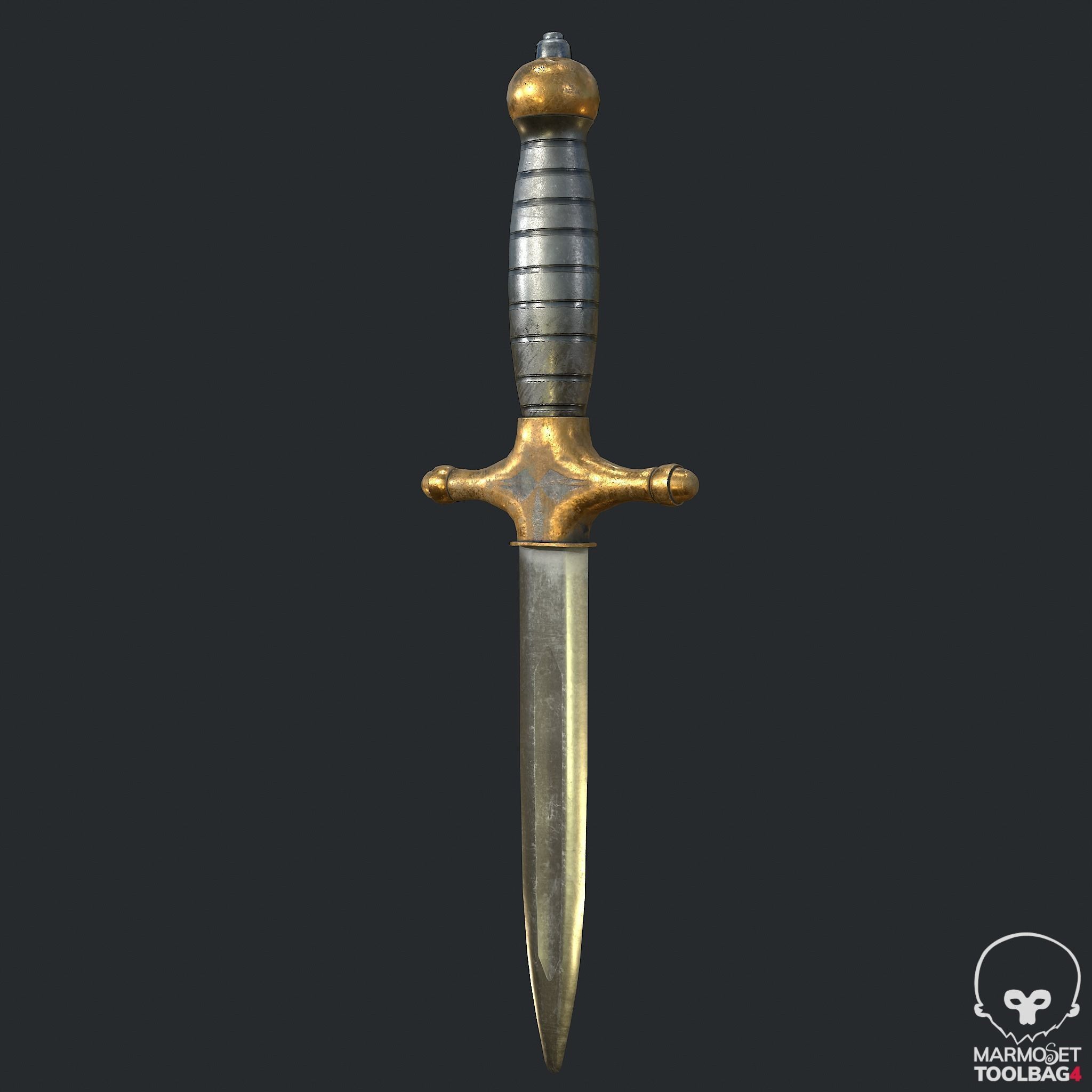 3D model PBR WW1 Italian Dagger VR / AR / low-poly | CGTrader