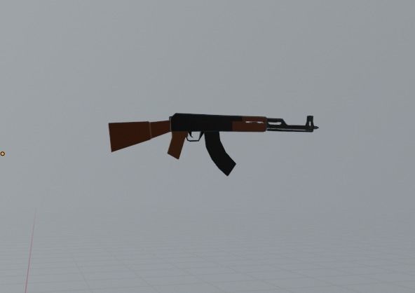 3D model A low-poly AK-47 or Kalashnikov VR / AR / low-poly | CGTrader