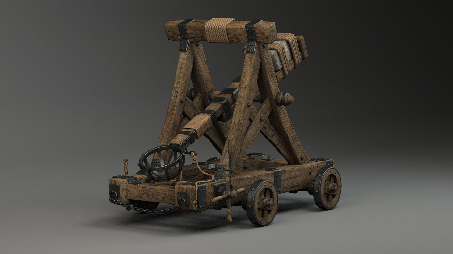 Medieval Catapult 3D model | CGTrader