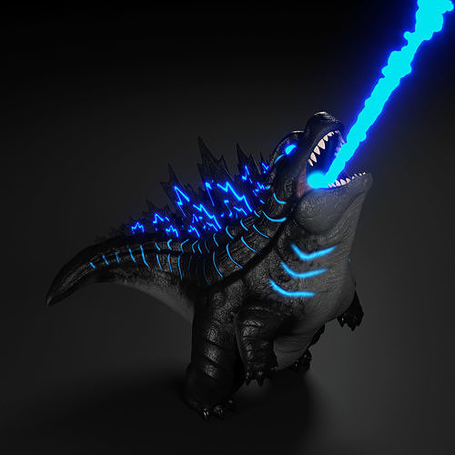Cute Baby Godzilla 3D model | CGTrader