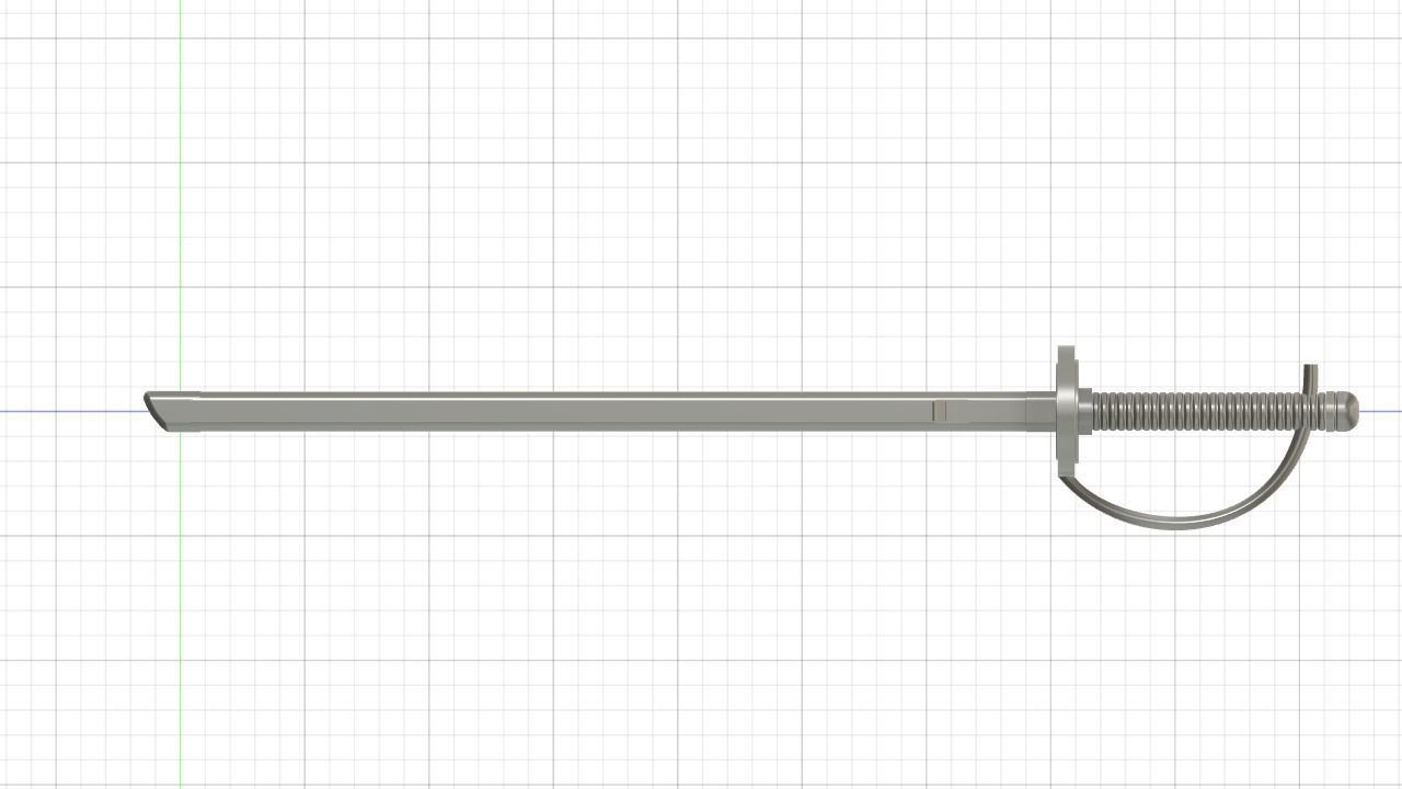 Shanks Sword - One Piece 3D model 3D printable | CGTrader