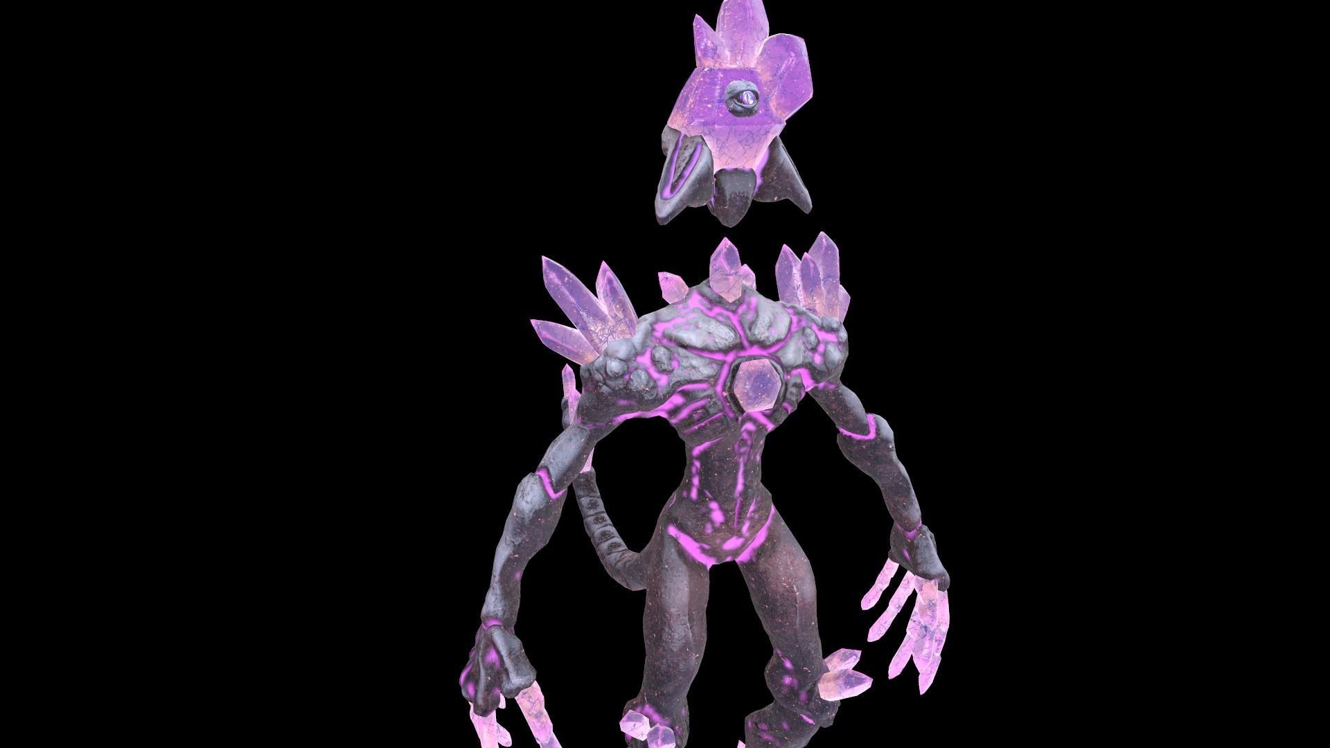 3D model Monster Crystal VER 07 3D Low Poly Model Game Ready VR / AR ...