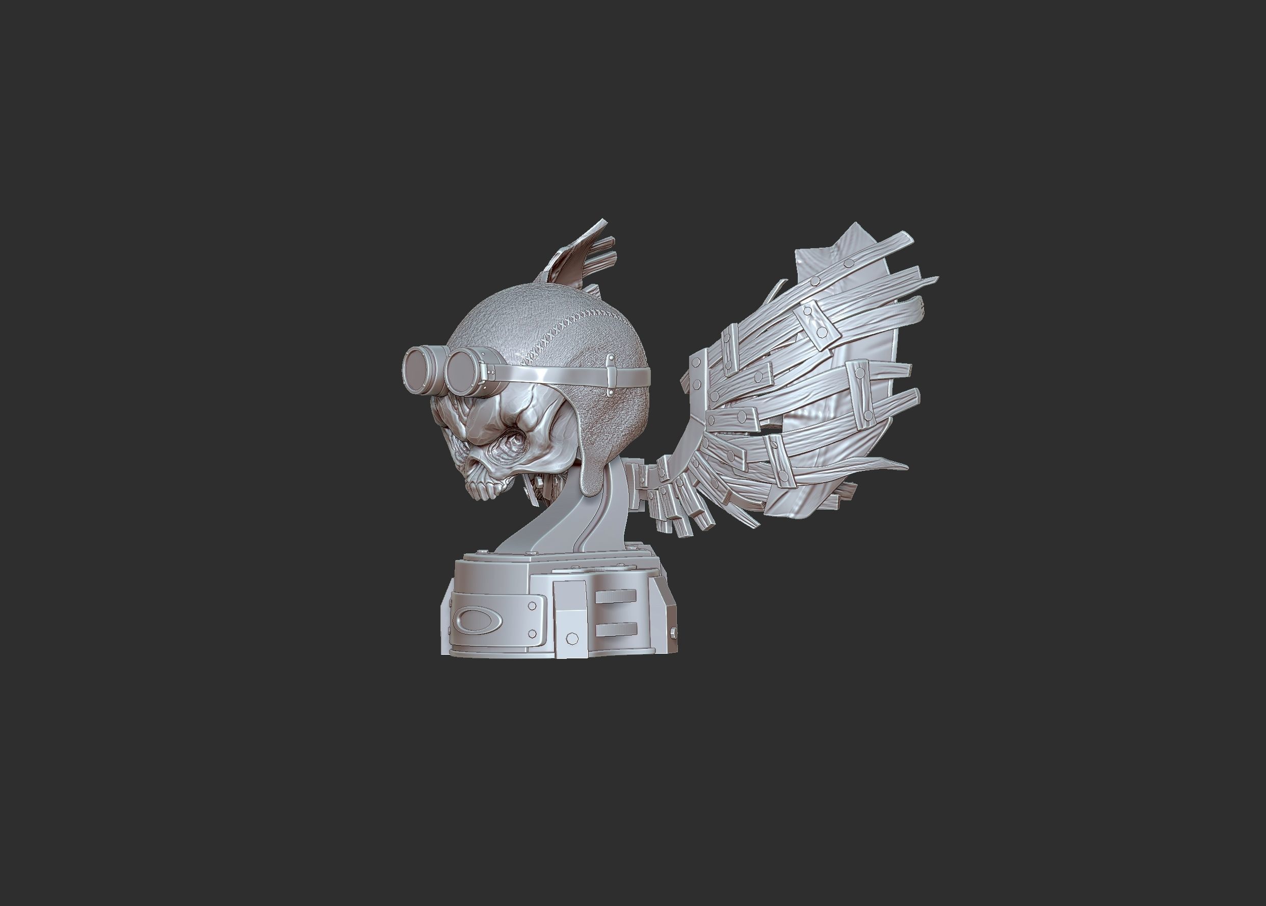 Winged skull trophy 3D model 3D printable | CGTrader