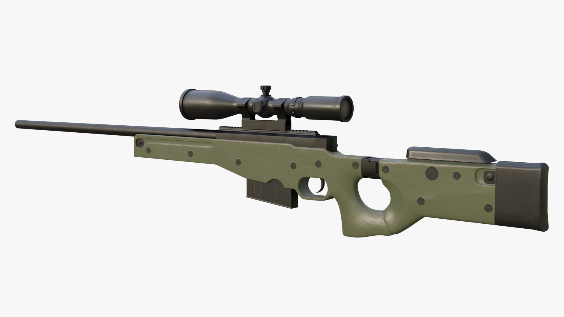 AWP Sniper Rifle 3D model | CGTrader