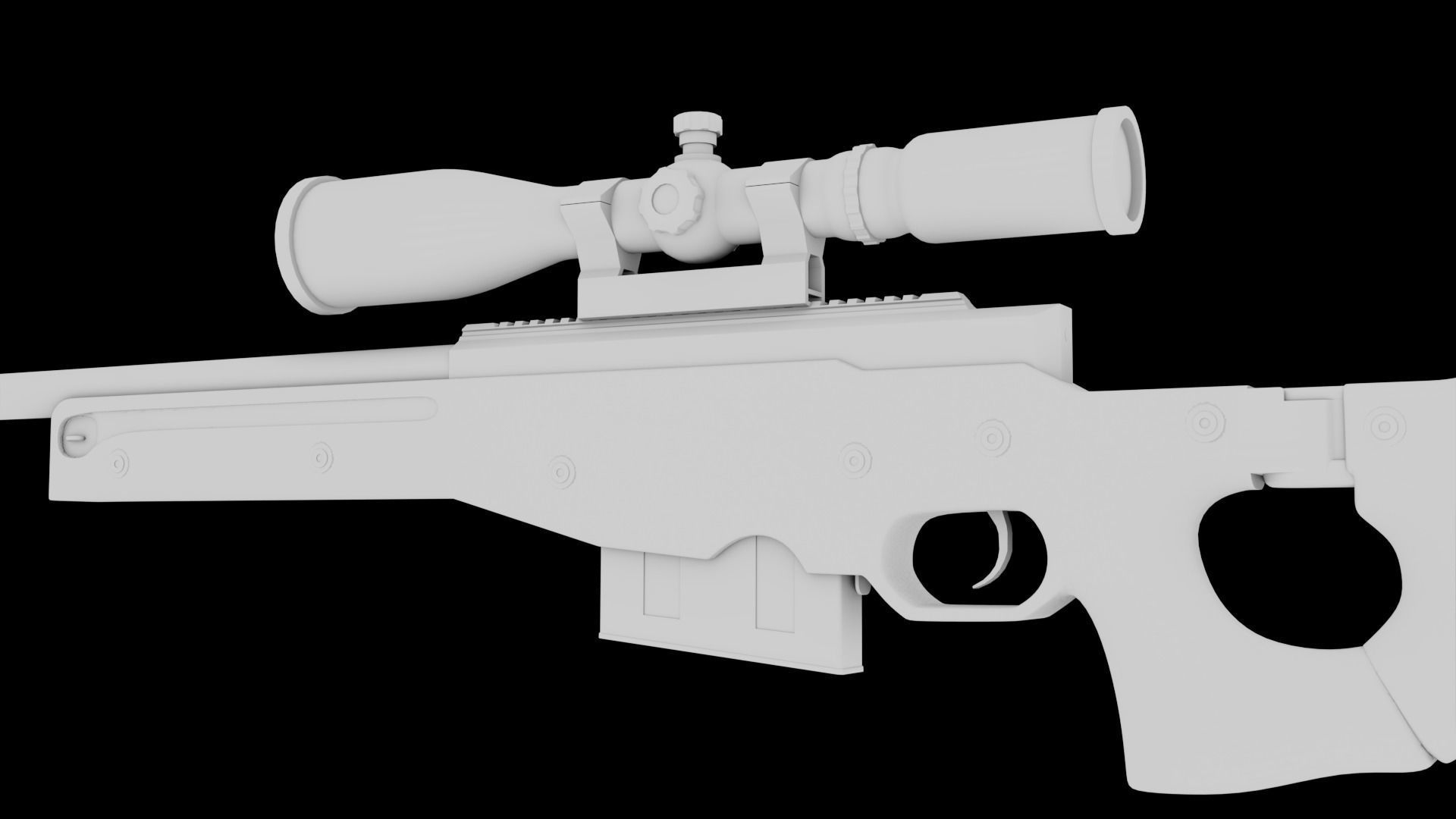 AWP Sniper Rifle 3D model | CGTrader