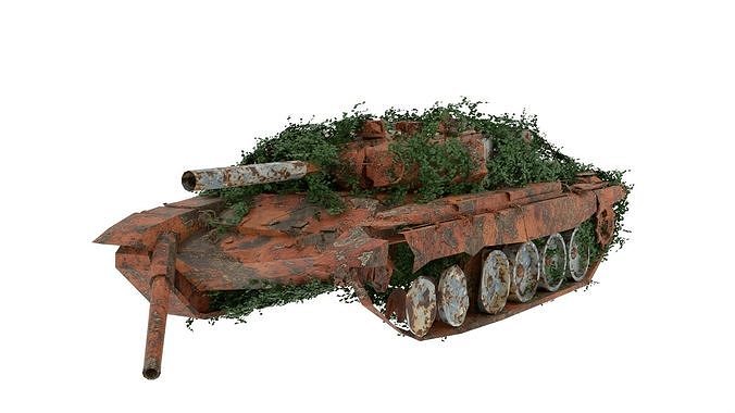 Damaged Rusted Tank 3D model | CGTrader