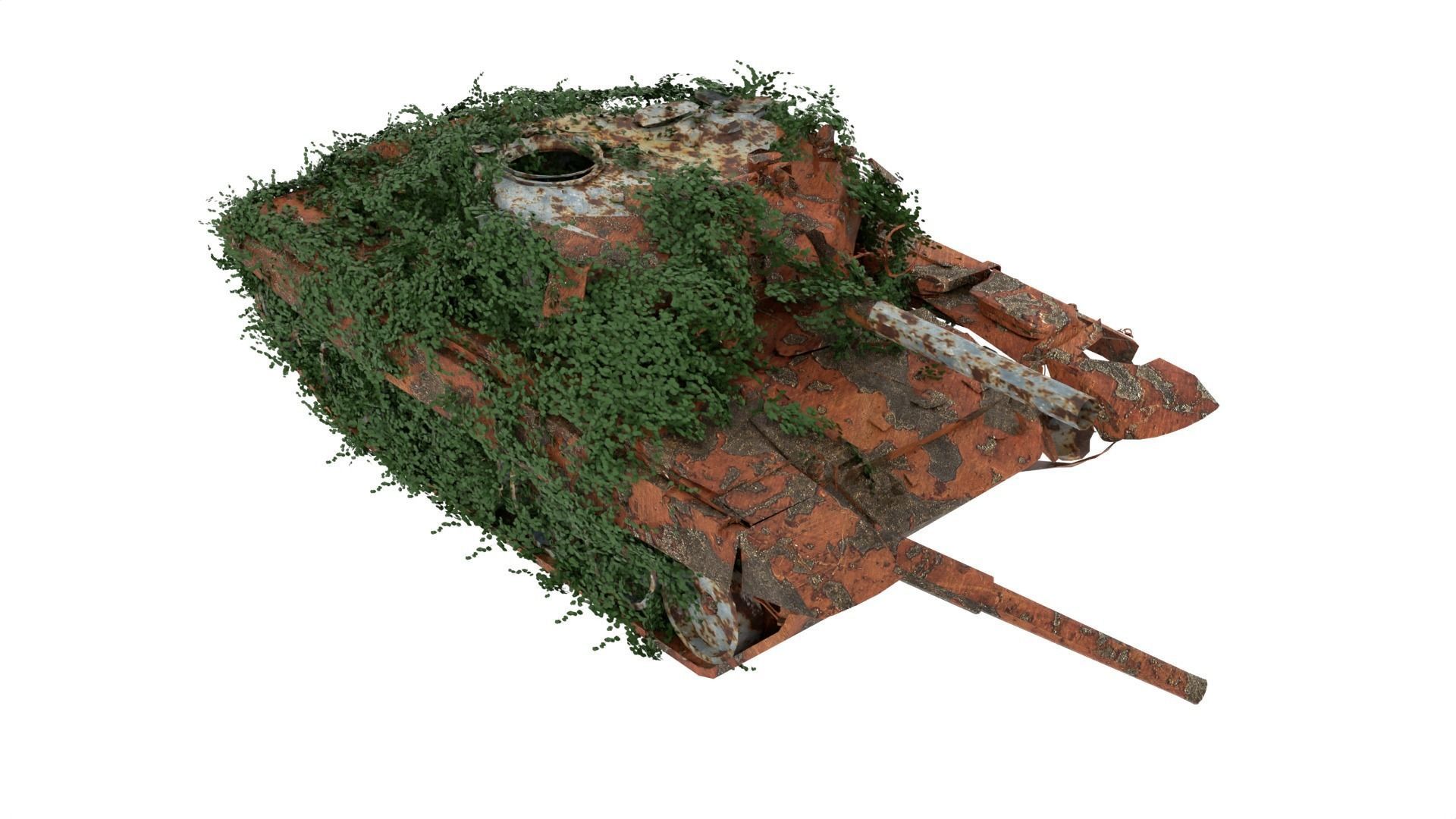Damaged Rusted Tank 3D model | CGTrader