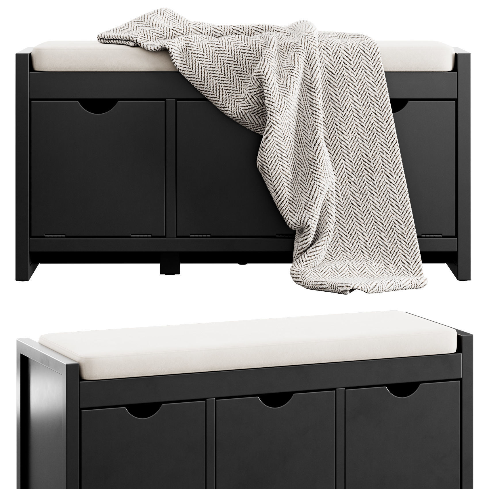 Rivera Storage Bench By Latitude Run 3D model | CGTrader